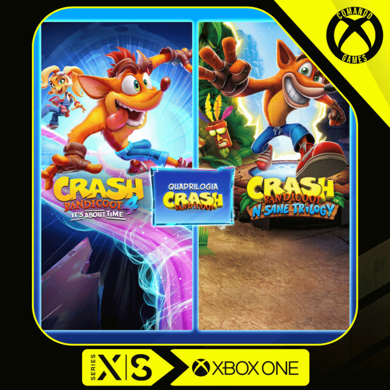 Crash Bandicoot Quadrilogy – Xbox One e Xbox Series S/X – Comando Games
