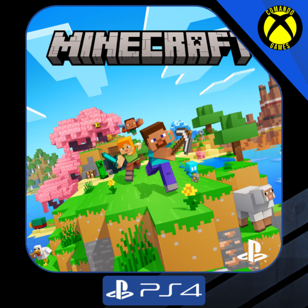 Minecraft PS4 – Midia Digital – Comando Games